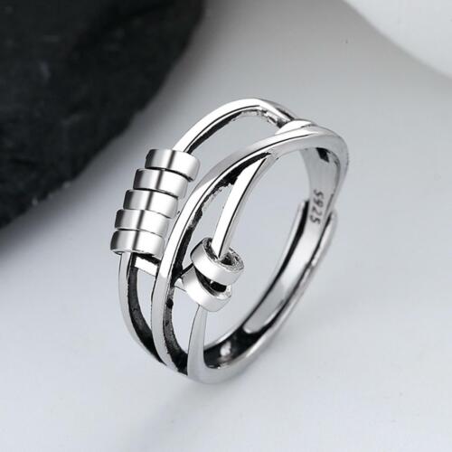 925 Silver | Sterling Silver Fidget Ring - Adjustable – Soothe Rings